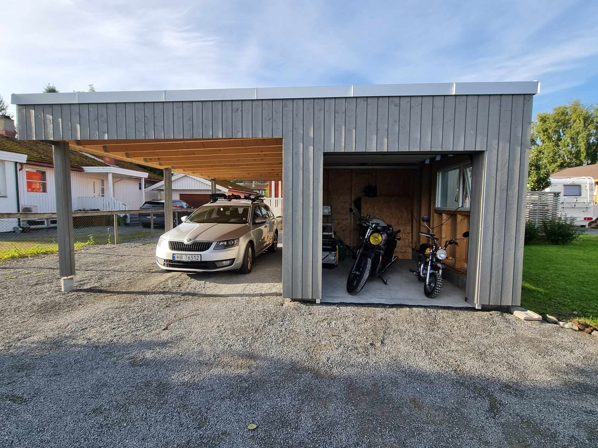 Garasjer / Carport – JR Bygg og Bolig As